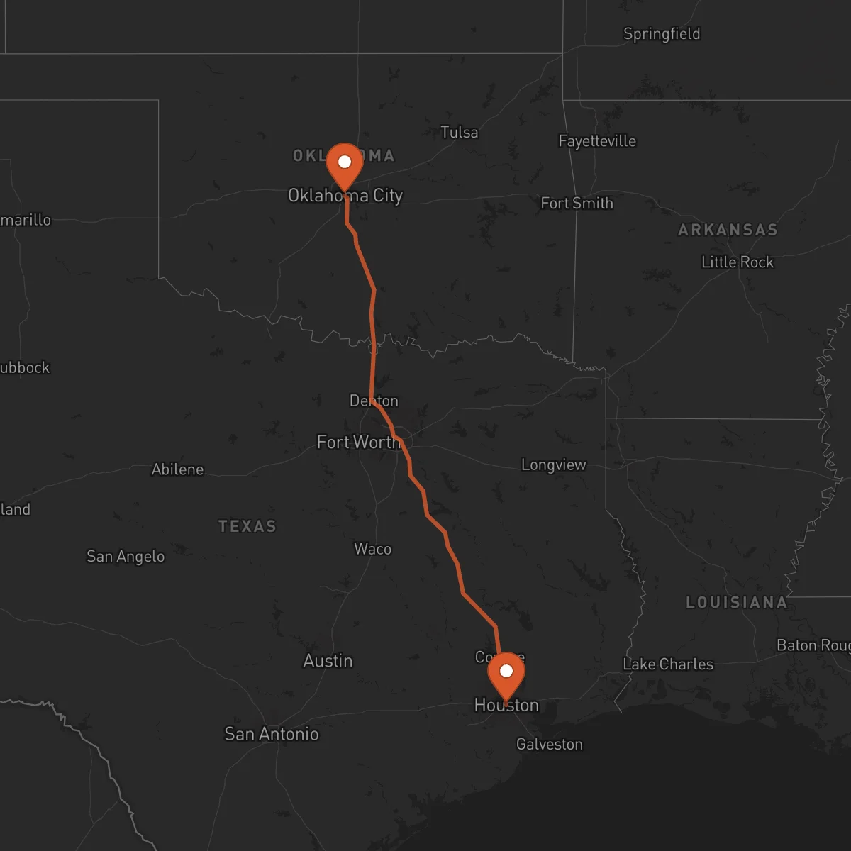 FTL Freight Transport Houston to Oklahoma City | Control Terrestre
