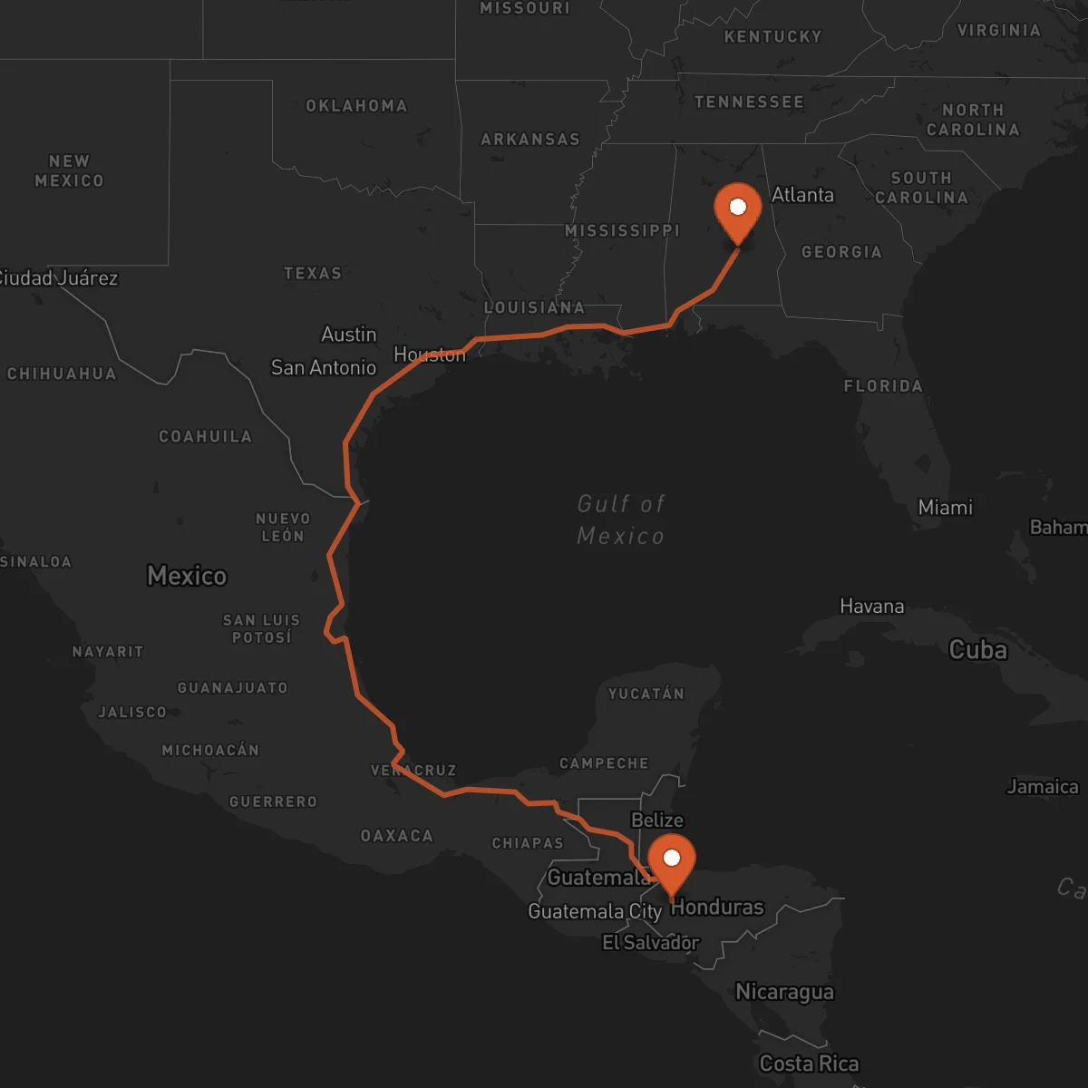 Freight Transport from Santa Bárbara to Montgomery | Control Terrestre
