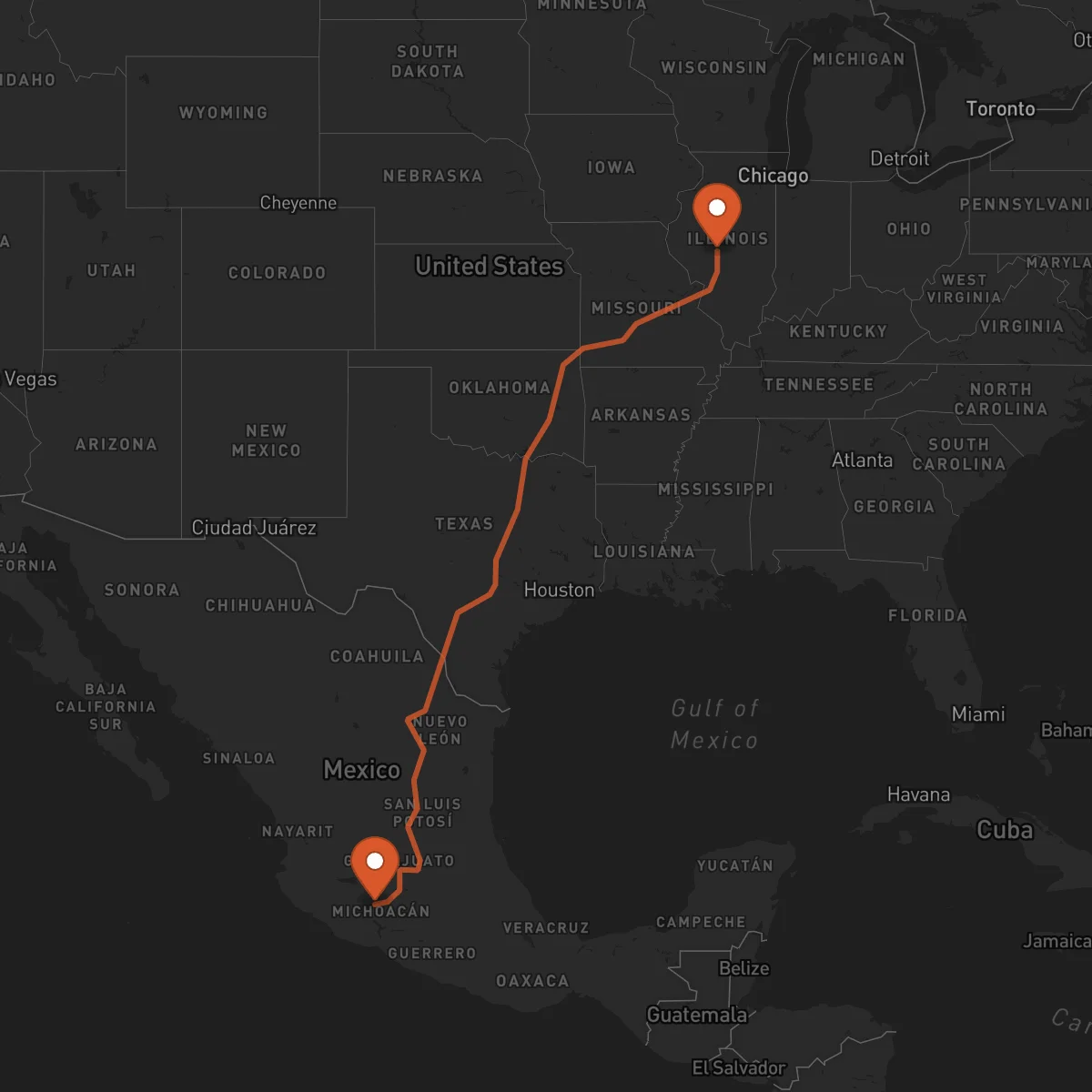 Freight Transport from Springfield to Uruapan | Control Terrestre